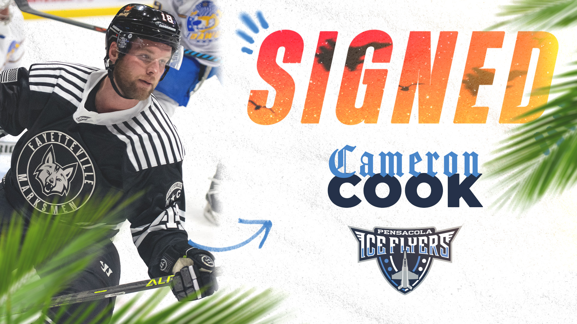 Forward Cameron Cook Agrees To Terms With Ice Flyers | Pensacola Ice Flyers