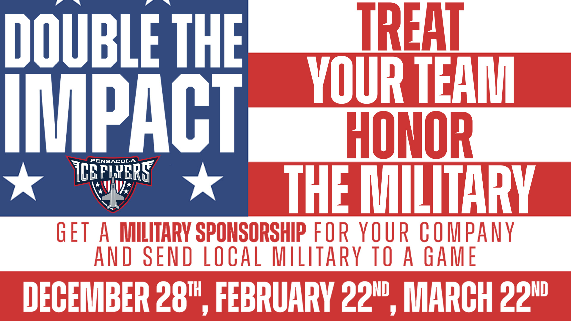 Honor Our Heroes: Ice Flyers Military Appreciation Packages | Pensacola ...