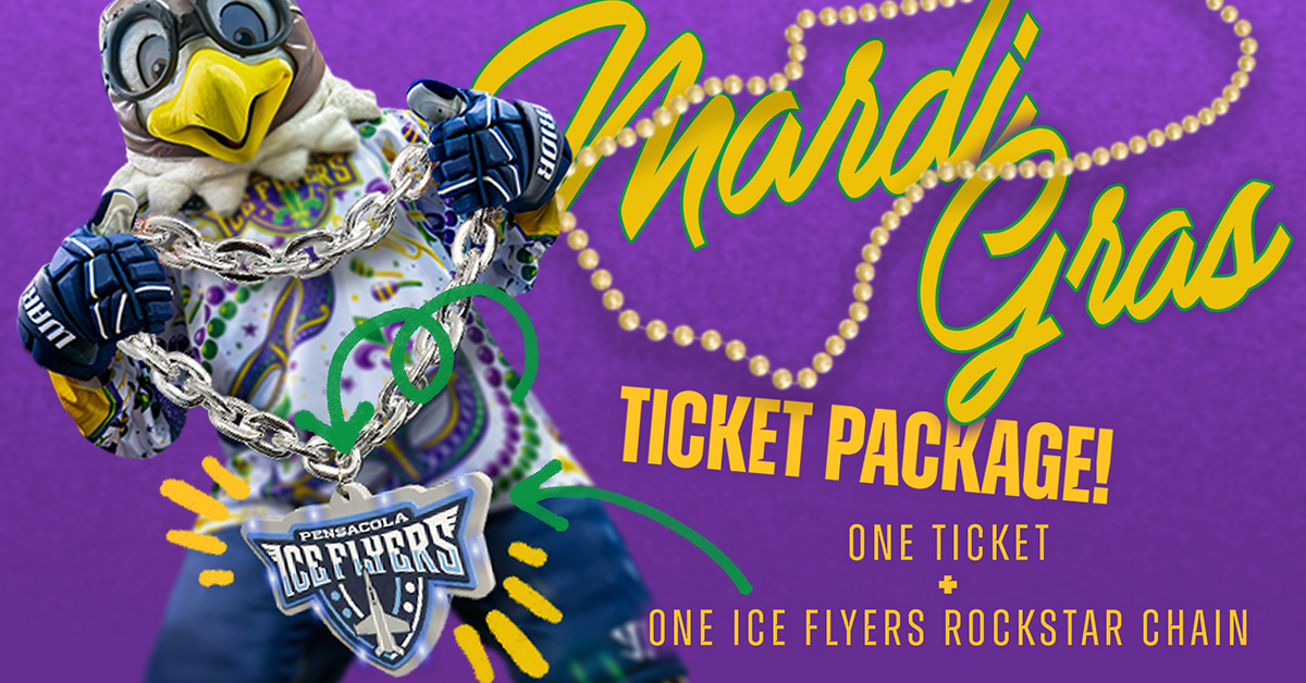 Mardi Gras Night Ticket Package | Pensacola Ice Flyers