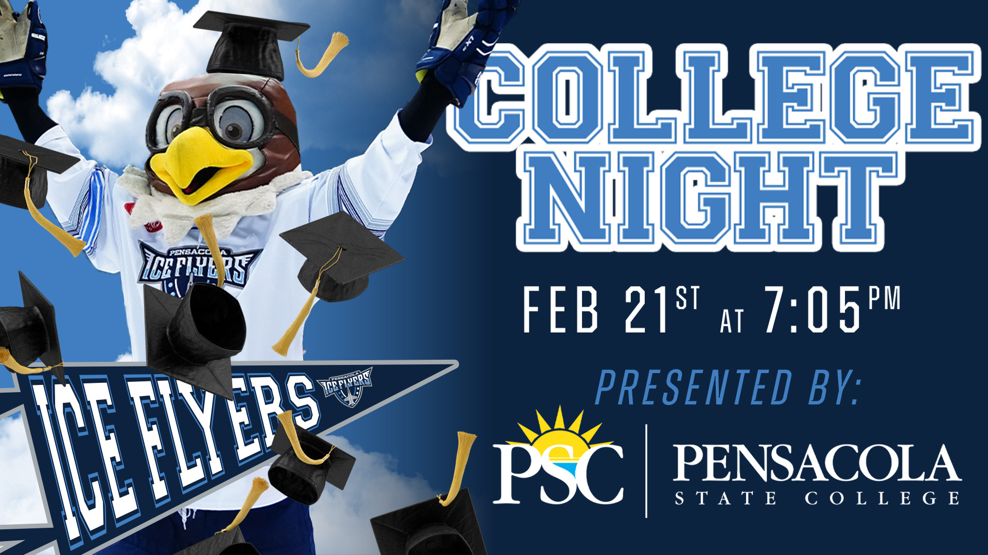 College Night Tickets | Pensacola Ice Flyers