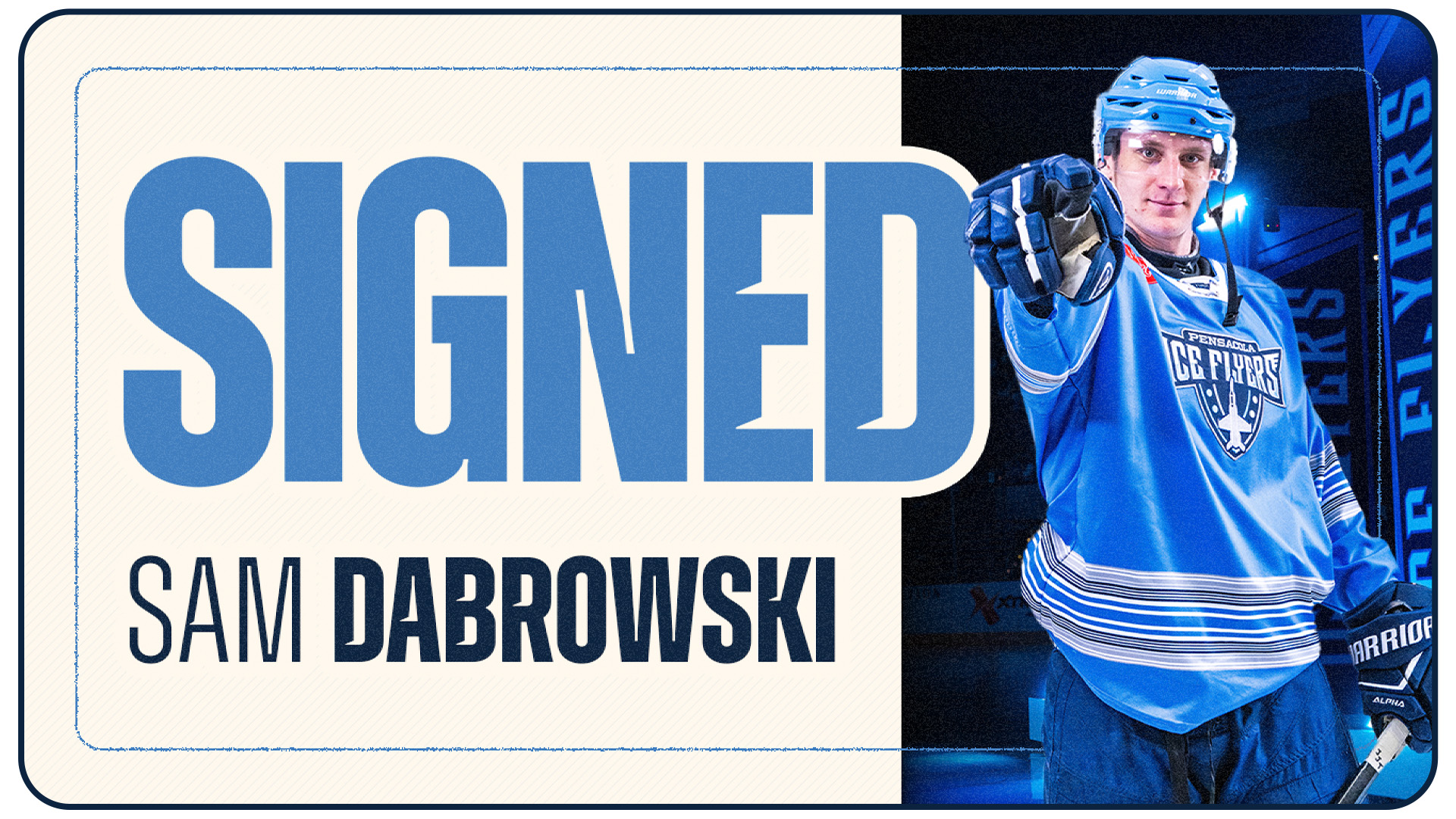 Sam Dabrowski Returns For His Third Season With Ice Flyers | Pensacola ...