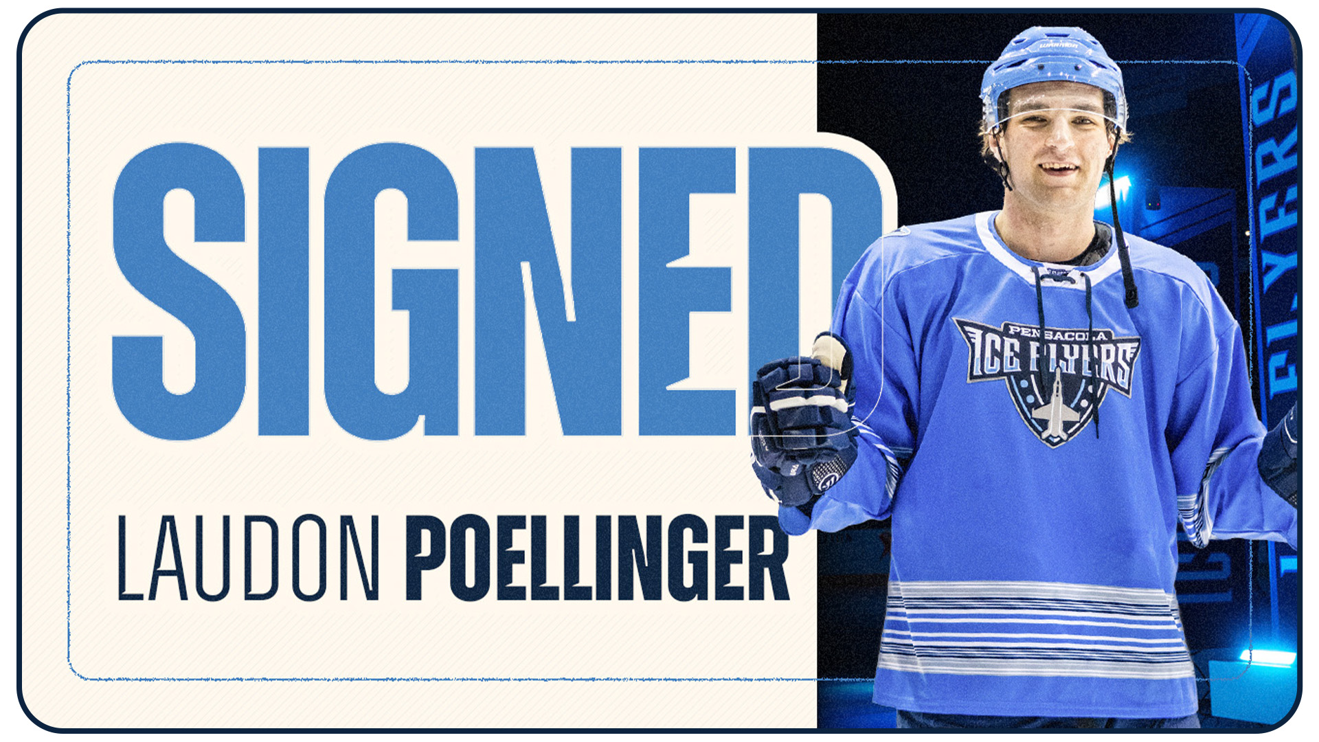 Ice Flyers Bring Back Laudon Poellinger for Year 2 | Pensacola Ice Flyers